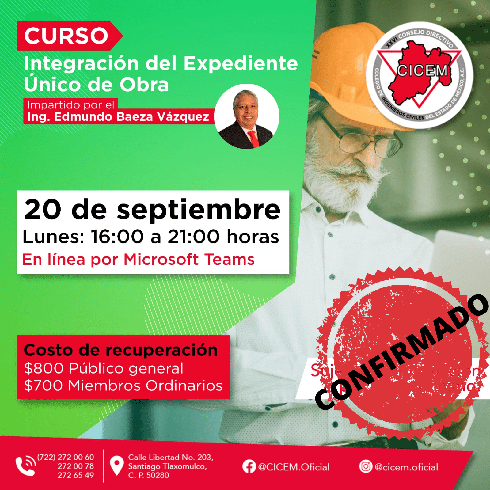 Integración del Expediente Único de Obra – Colegio de Ingenieros ...