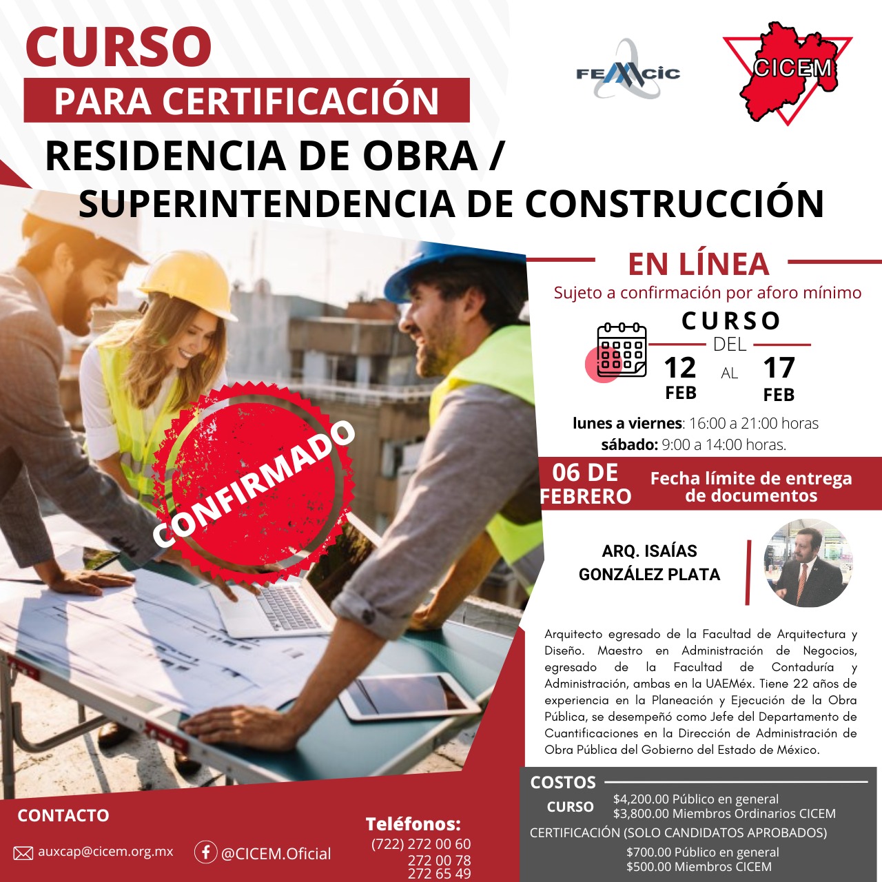 RESIDENCIA DE OBRA / SUPERINTENDENCIA DE CONSTRUCCIÓN – Colegio de ...