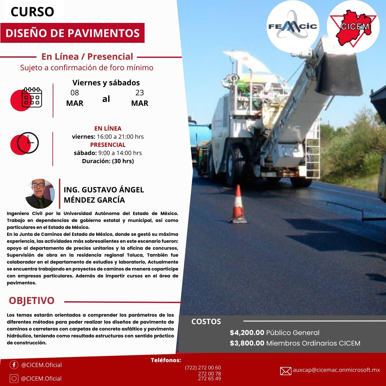 DISEÑO DE PAVIMENTOS – Colegio de Ingenieros Civiles del Estado de México