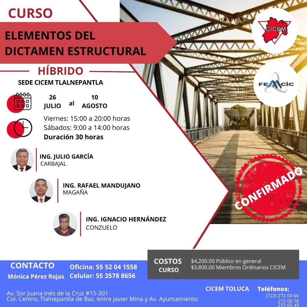 ELEMENTOS DICTAMEN ESTRUCTURAL – Colegio de Ingenieros Civiles del ...