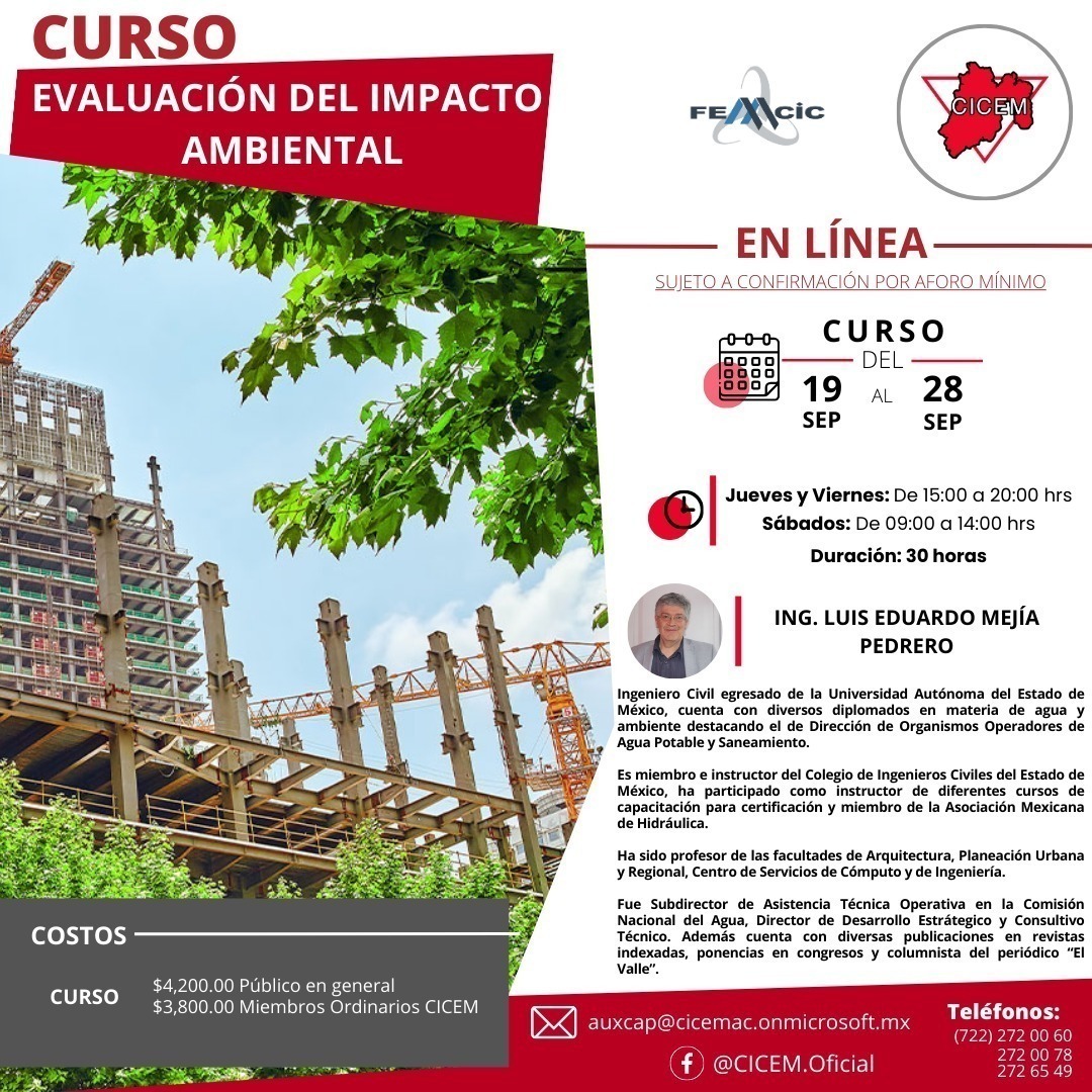 EVALUACIÓN DEL IMPACTO AMBIENTAL – Colegio de Ingenieros Civiles del ...