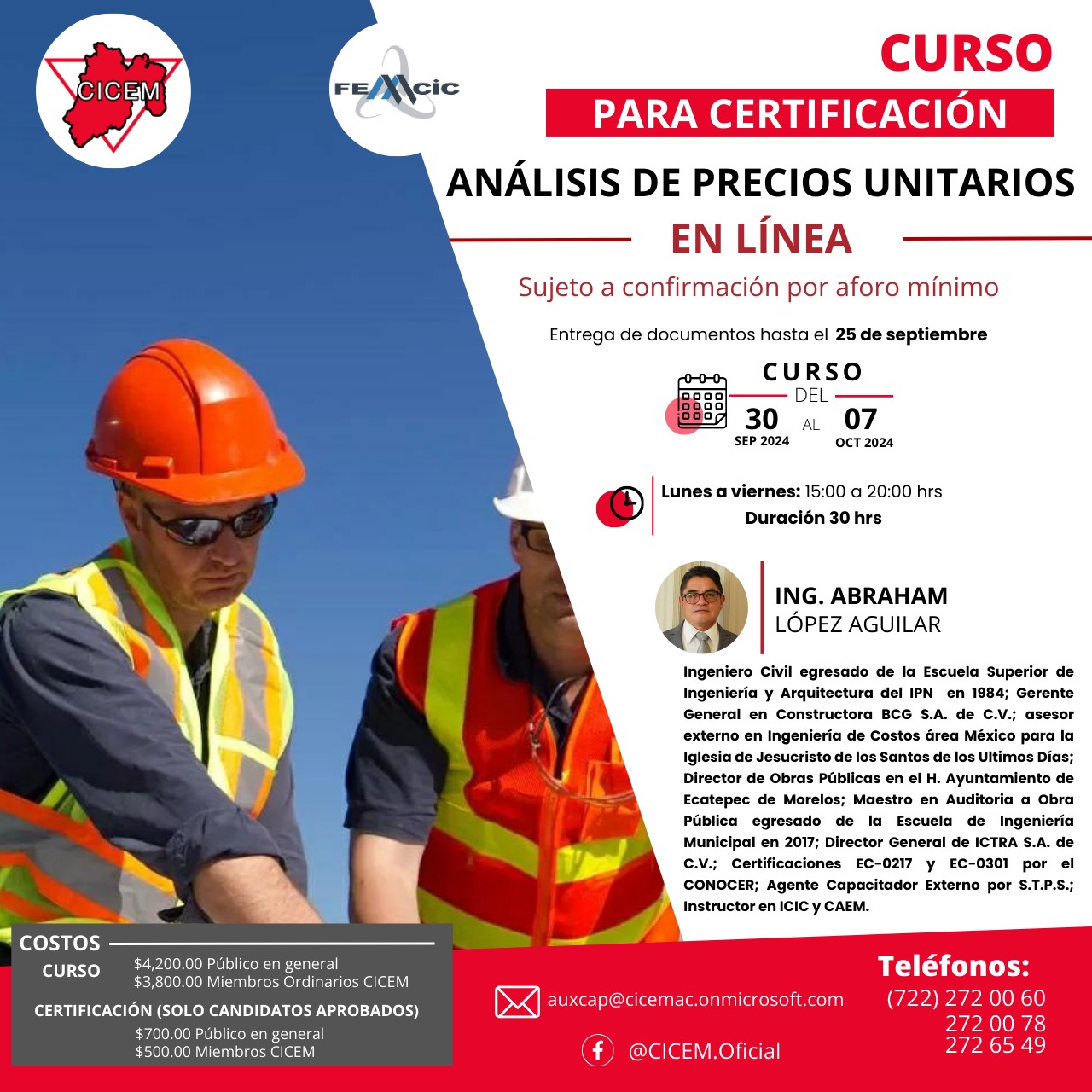 ANÁLISIS DE PRECIOS UNITARIOS – Colegio de Ingenieros Civiles del ...